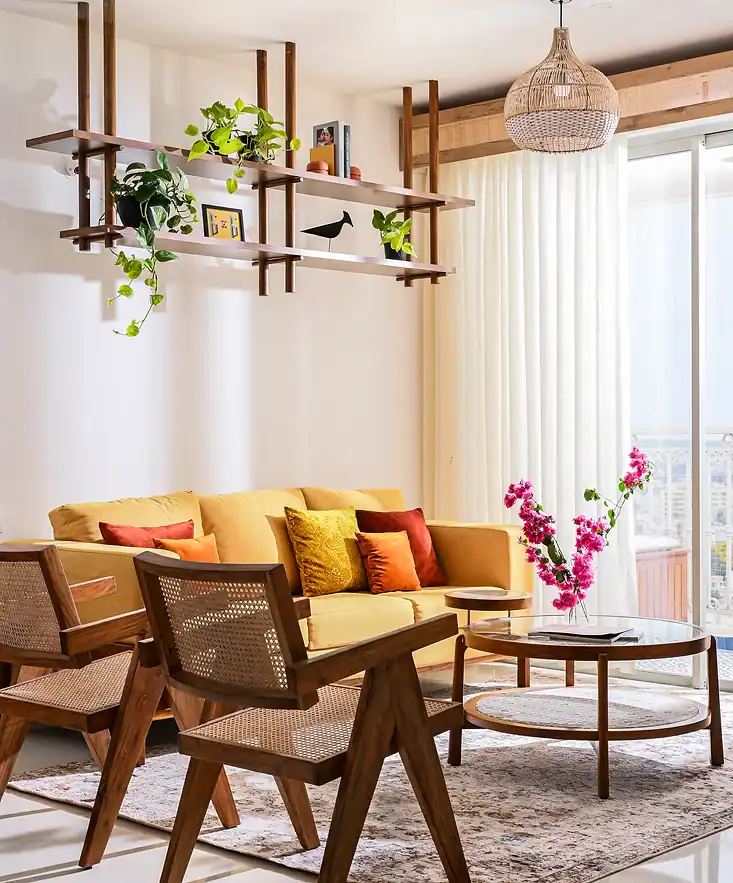 Apartment Interiors with Rattan Furniture ~ Anisha Chandy Studio